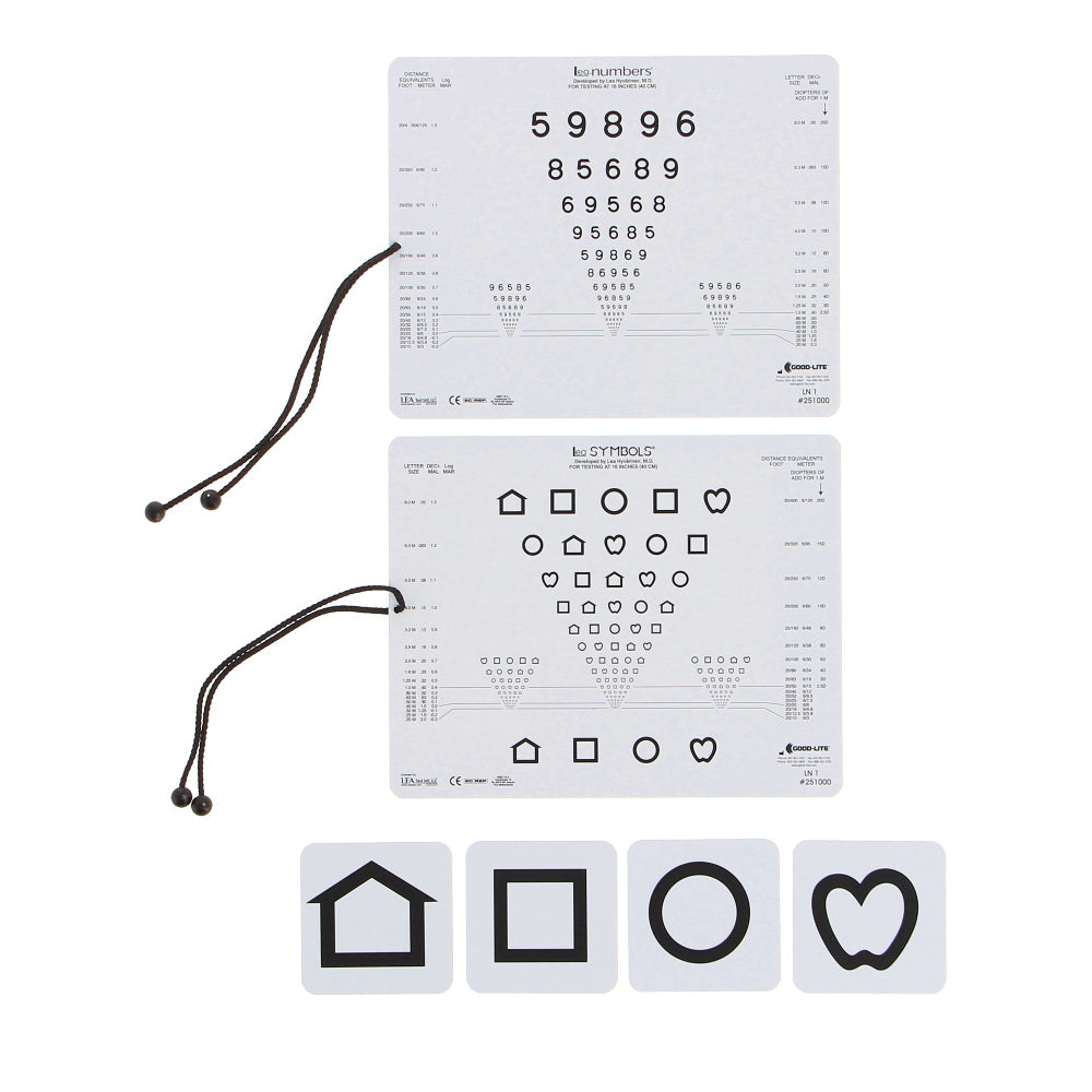 LEA Symbols and Numbers Near Vision Card – Optego Singapore
